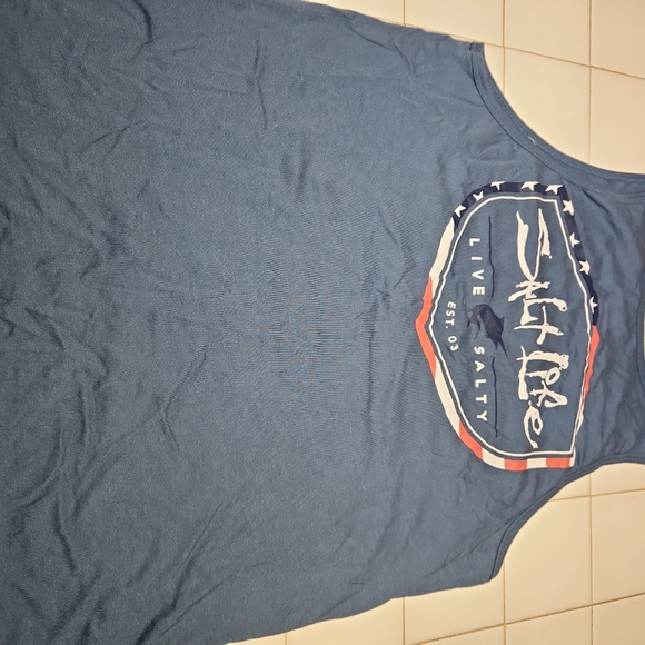 Salt Life | Shirts | Salt Life Summer Tank Top Mens Medium Blue Double ...